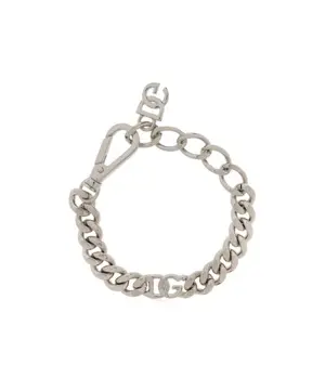 Dolce & Gabbana Logo Chain Bracelet - Silver