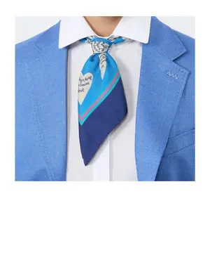 Max Mara Mxavallo Printed Scarf - Blue