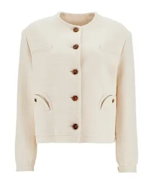 BLAZÉ MILANO Missy Gliss Jacket - White