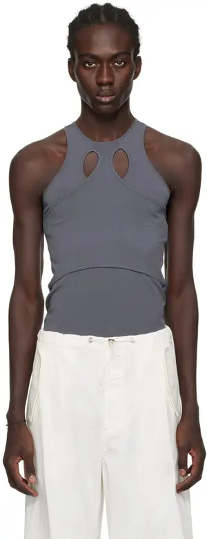 DION LEE Mobius Loop Cut-out Tank Top