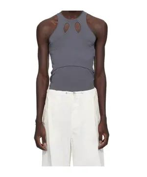 DION LEE Mobius Loop Cut-out Tank Top