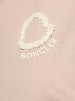 Moncler Logo Flocked Crewneck T-shirt