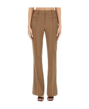 Helmut Lang Boot-cut Tailored Trousers - Brown
