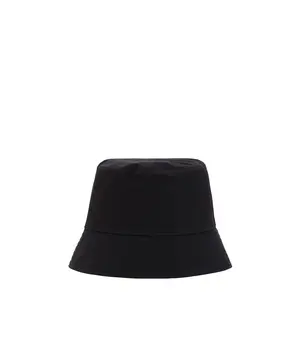 Alexander McQueen Logo Embroidered Bucket Hat - Black