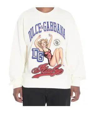 Dolce & Gabbana Cotton Graphic-print Sweatshirt