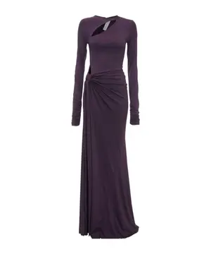 Victoria Beckham Cutout Tie-front Maxi Dress