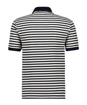 Alexander McQueen Short Sleeved Striped Polo Shirt