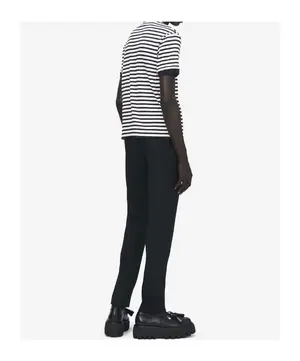 Alexander McQueen Short Sleeved Striped Polo Shirt