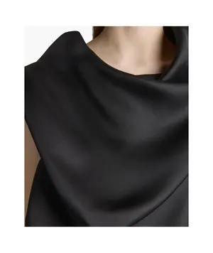 Khaite Luola Cowl Neck Asymmetrical Top