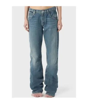 Blumarine Logo Printed Straight-leg Jeans
