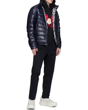 Moncler All-over Logo Reversible Puffer Jacket
