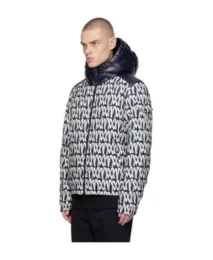 Moncler All-over Logo Reversible Puffer Jacket