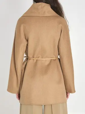 Max Mara Abilita Fringed Belted Coat - Camel