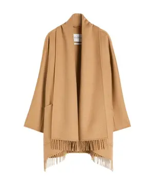 Max Mara Abilita Fringed Belted Coat - Camel