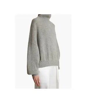 Khaite Morris Roll Neck Jumper - Granite
