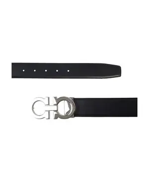 FERRAGAMO Gancini Buckle Belt - Black