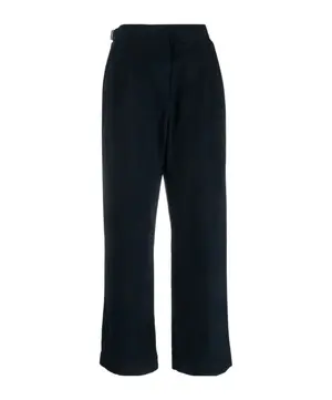 A.p.c. Pleated Cotton Wide-leg Trousers