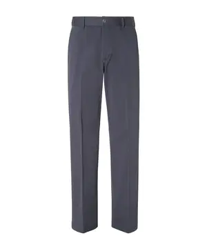 Fendi Logo Plaque Tailored Trousers - Blue