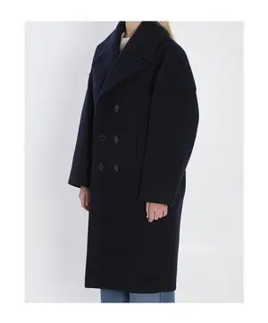 Celine Long Wool Felt Peacoat