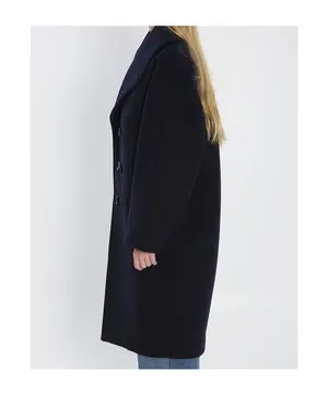 Celine Long Wool Felt Peacoat