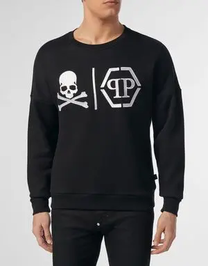 Philipp Plein Skull & Pp Logo Sweatshirt