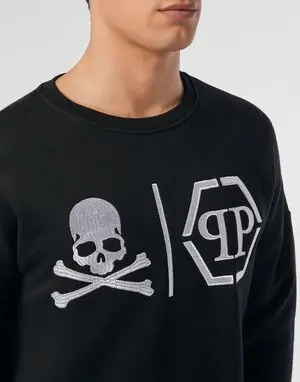Philipp Plein Skull & Pp Logo Sweatshirt