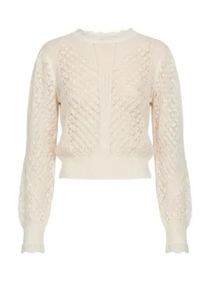 TWINSET Long-sleeved Crewneck Jumper With Embroidered Graphic