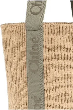 Chloé Woody Large Basket Bag - Beige