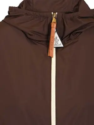 Moncler Fegeos Zip-up Hooded Jacket - Brown