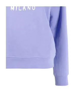 MSGM Logo Detail Crewneck Pullover - Blue