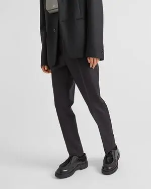 Prada Tapered-leg Trousers - Black
