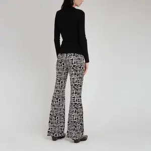 Diane Von Furstenberg Ribbed Cutout Long Sleeve Top