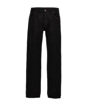 Saint Laurent Buttoned Straight Leg Jeans