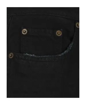 Saint Laurent Buttoned Straight Leg Jeans