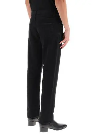 Saint Laurent Buttoned Straight Leg Jeans