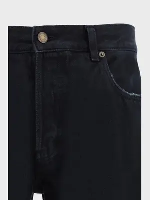 Saint Laurent Buttoned Straight Leg Jeans