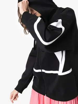 Valentino Garavani Vlogo Full Zip Hoodie