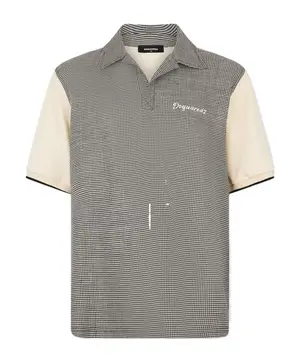 Dsquared2 Checked Panel Polo Shirt