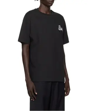 Kenzo Happy Tiger' Embroidered T-shirt In Cotton