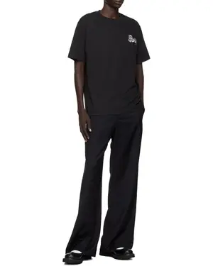 Kenzo Happy Tiger' Embroidered T-shirt In Cotton
