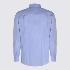 Celine Relaxed Fit Striped Cotton Poplin Shirt