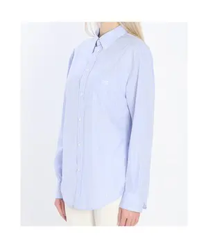 Celine Relaxed Fit Striped Cotton Poplin Shirt