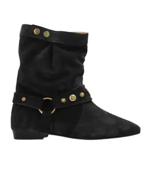 Isabel Marant Étoile Stania Flat-heeled Boots - Black