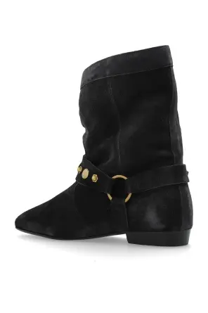 Isabel Marant Étoile Stania Flat-heeled Boots - Black