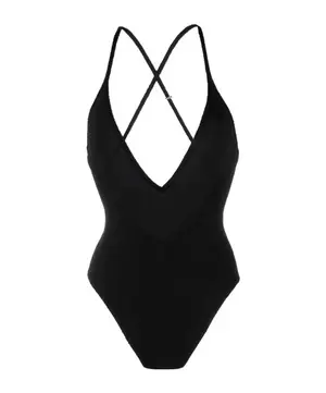 Attico Crossover Strap One-piece Swimsuit