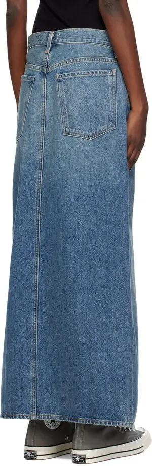 AGOLDE Denim Belted Midi Skirt