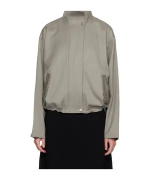 ST. AGNI Bomber Jacket With Drawstring Hem