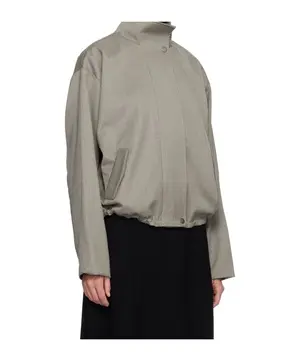 ST. AGNI Bomber Jacket With Drawstring Hem