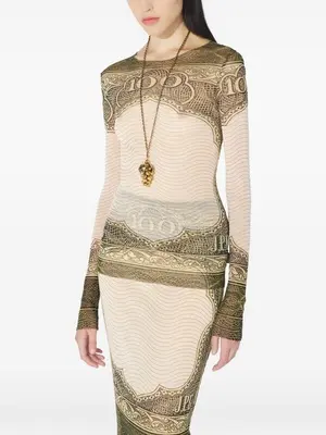 JEAN PAUL GAULTIER Long-sleeved Printed T-shirt - Multicolor