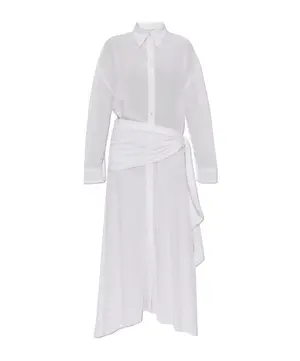 Isabel Marant Étoile Samantha Long Sleeved Dress - White